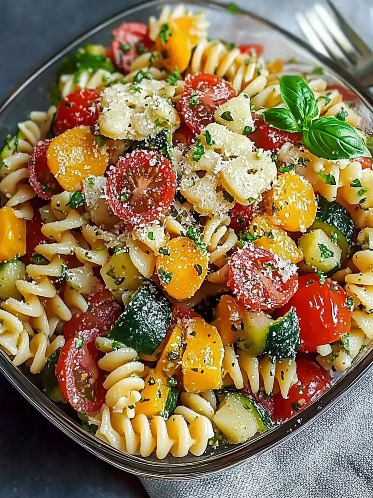 Easy High Protein Italian Pasta Salad - Perfect for Meal Prep!