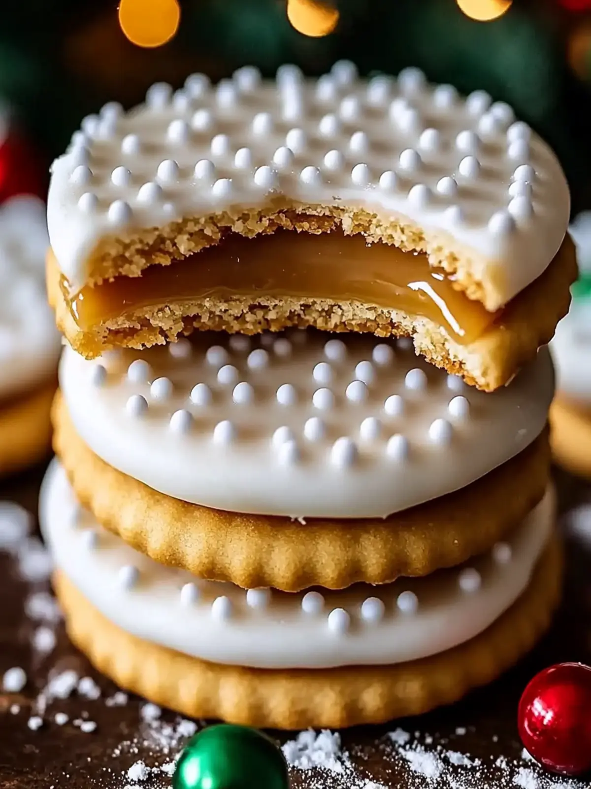 Irresistible Caramel Ritz Cracker Christmas Cookies