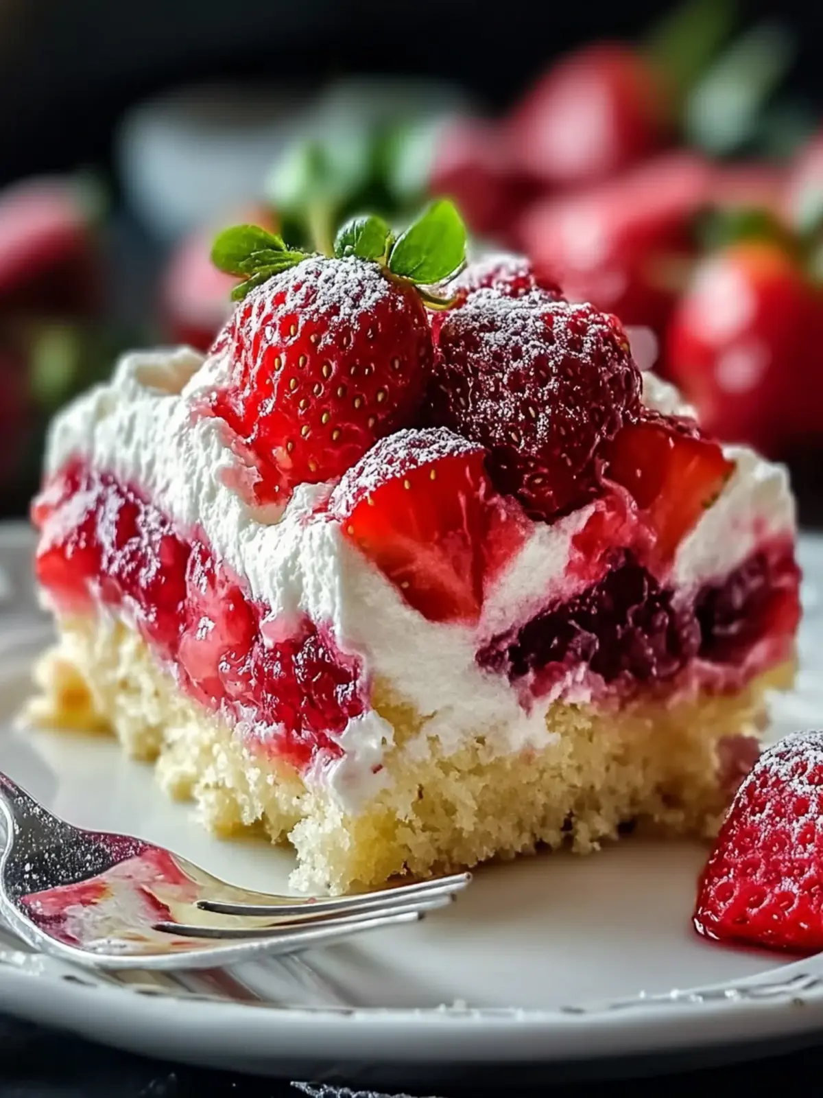 Irresistible Strawberry Earthquake Cake for Sweet Celebrations