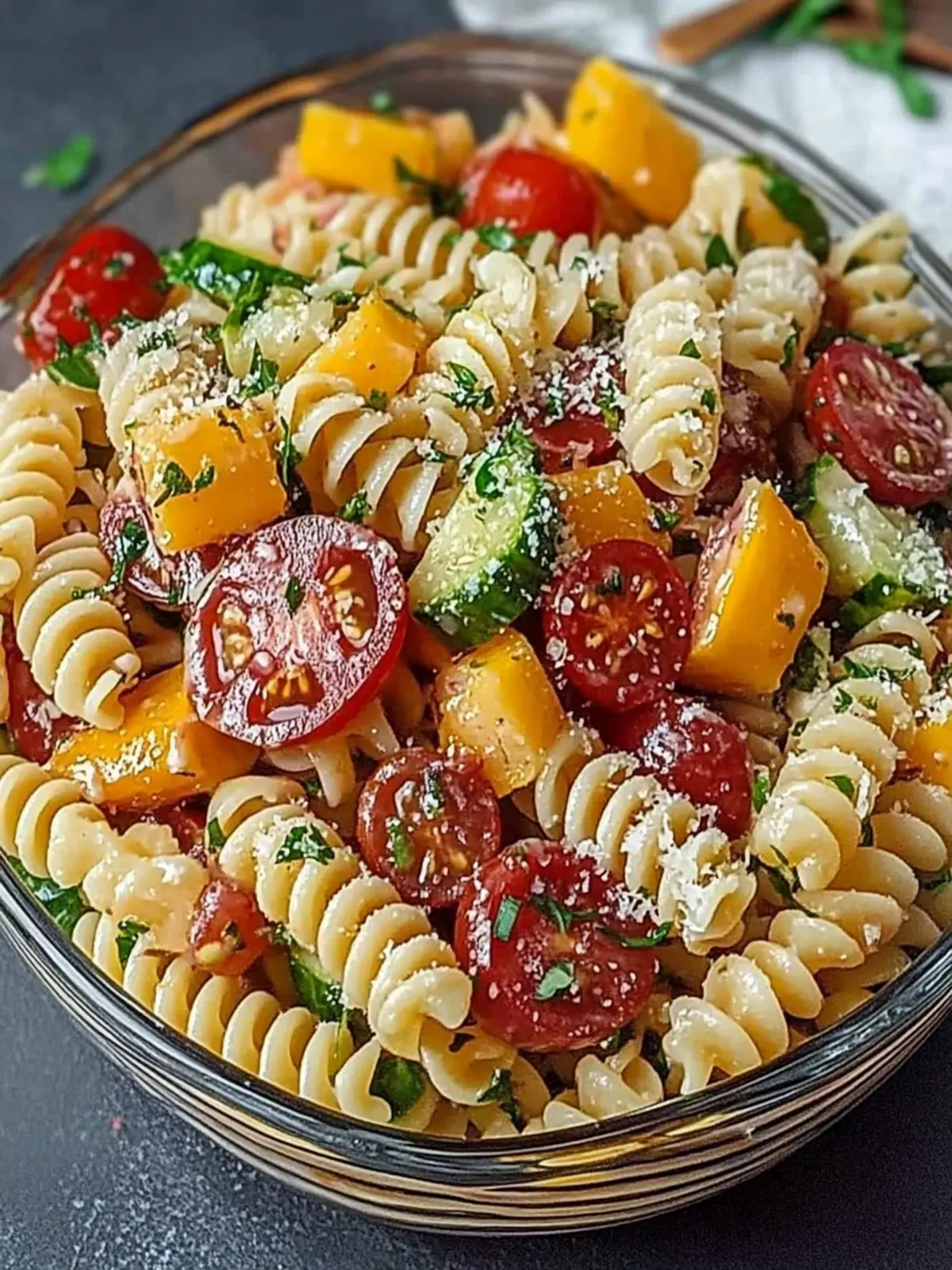 Easy High Protein Italian Pasta Salad - Perfect for Meal Prep!