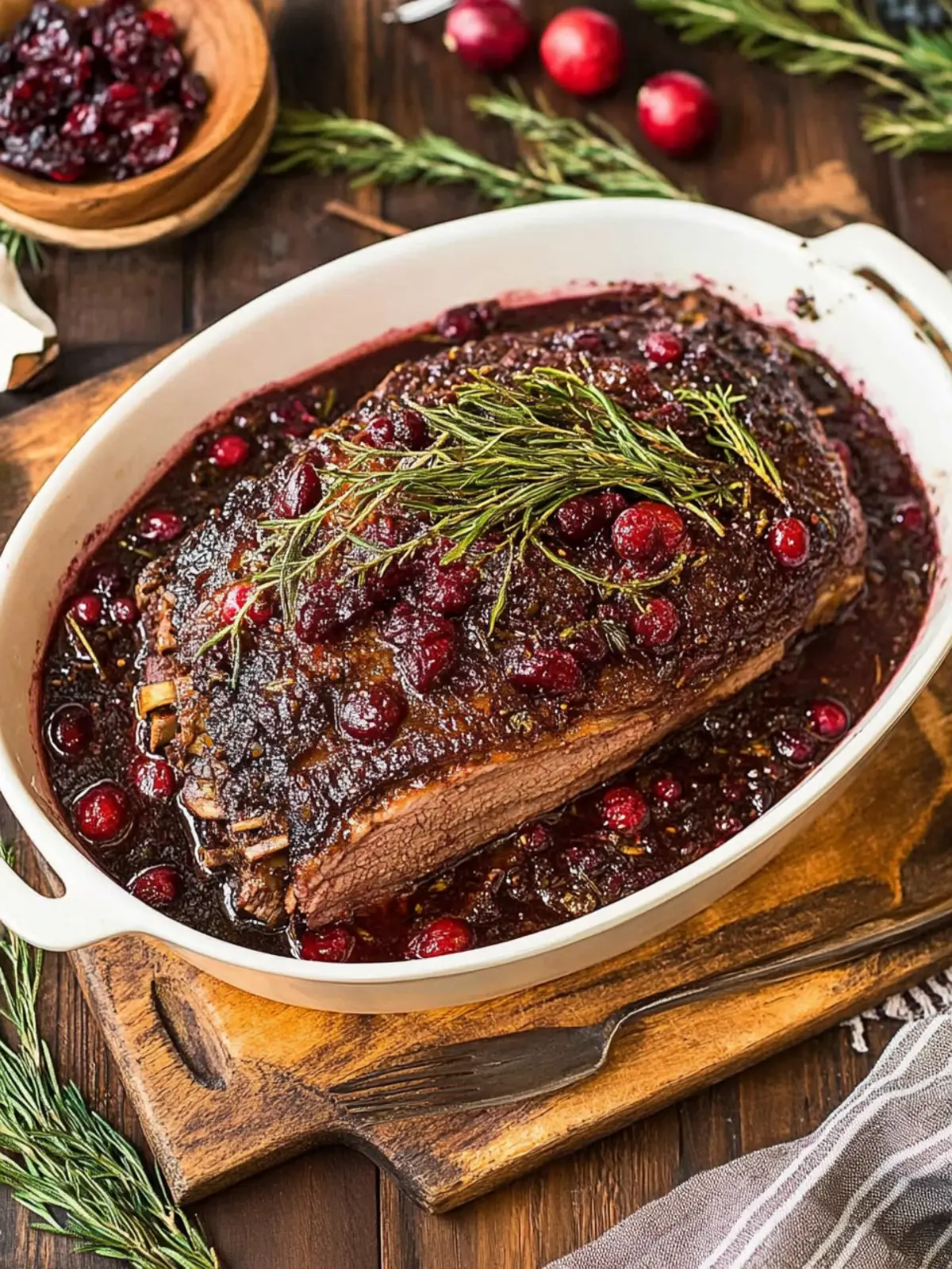 Irresistible Cranberry Holiday Beef Brisket for Gatherings
