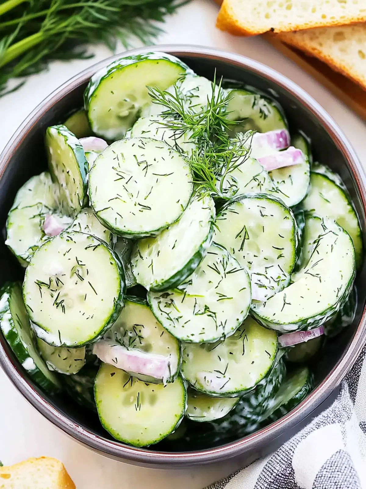 Crisp Cucumber Dill Salad: Ultimate Vegan Summer Delight