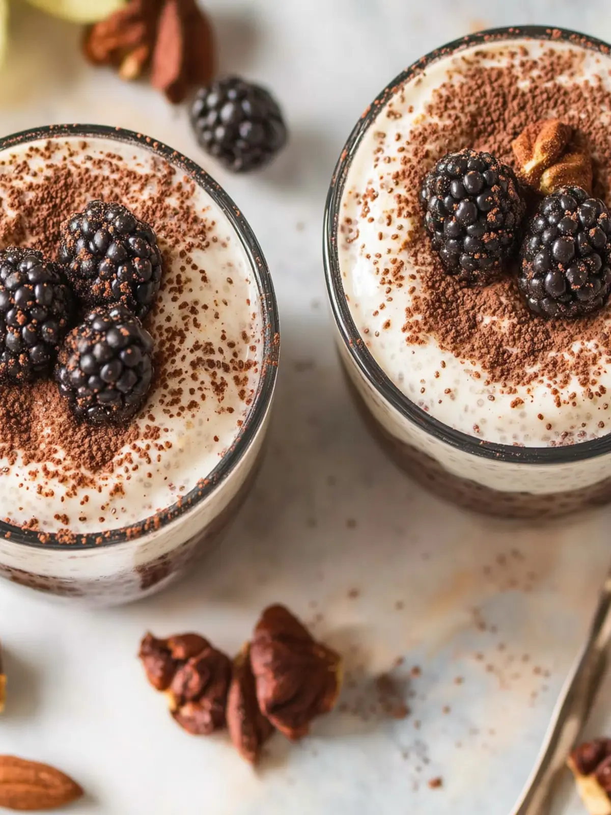 Guilt-Free Tiramisu Chia Pudding with Greek Yogurt