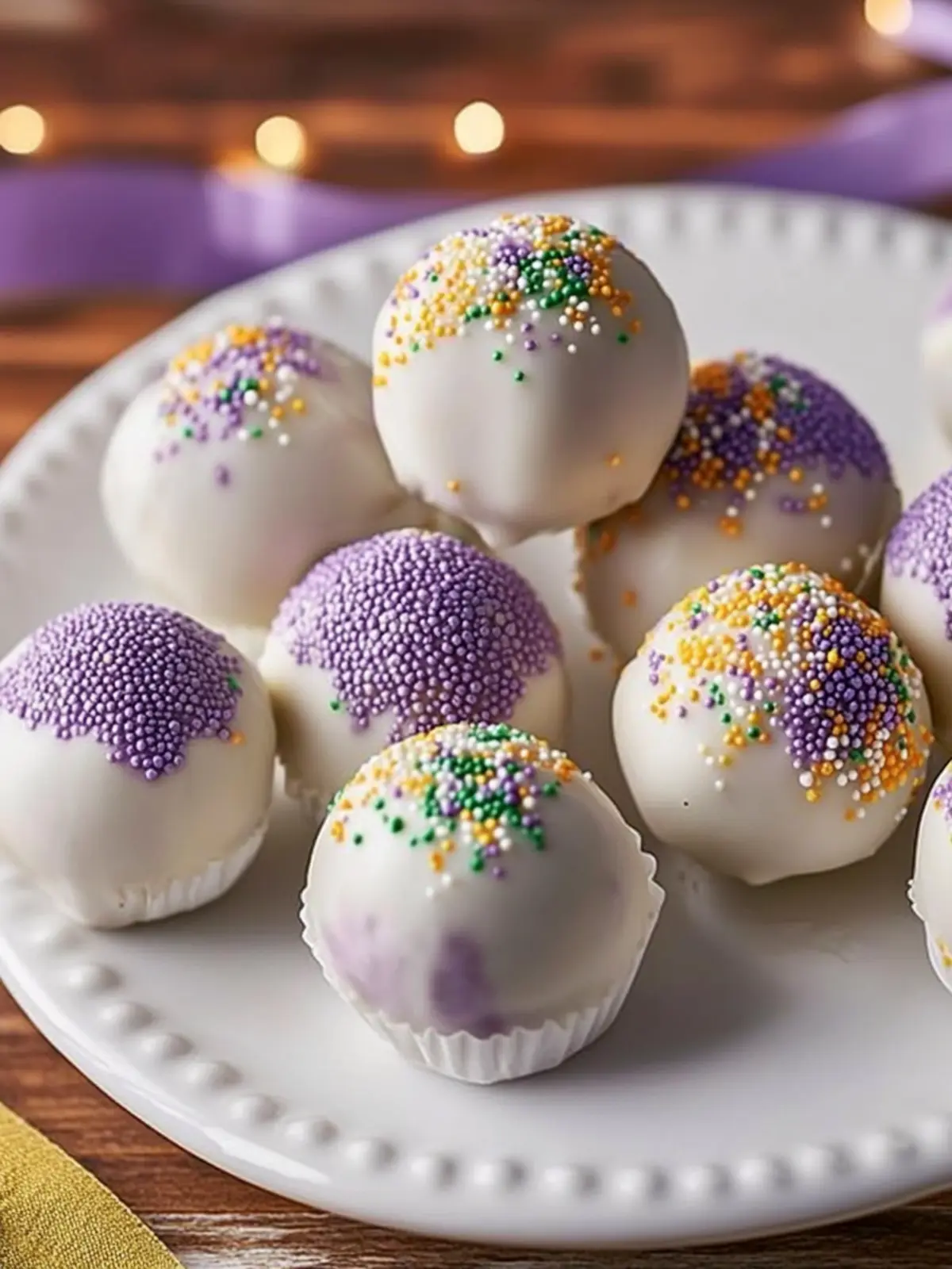Irresistible King Cake Truffles for a Festive Mardi Gras Treat