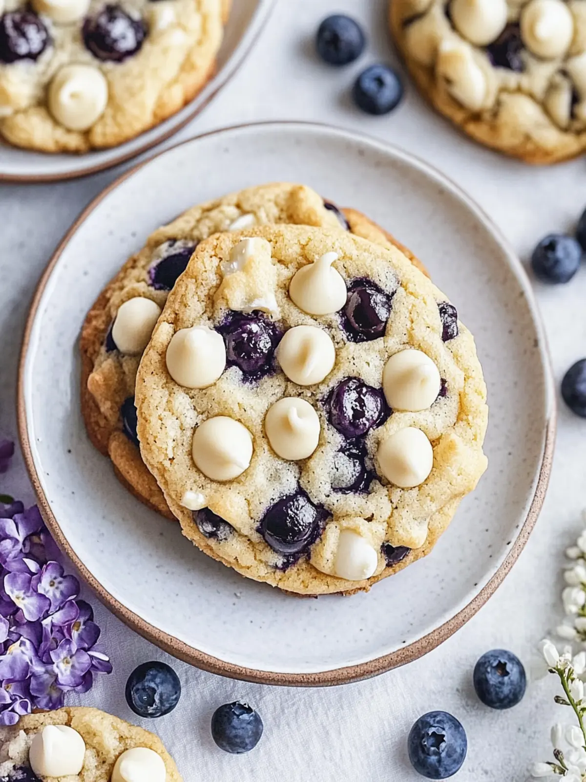 Ultimate Blueberry White Chocolate Chip Cookies – Deliciously Soft