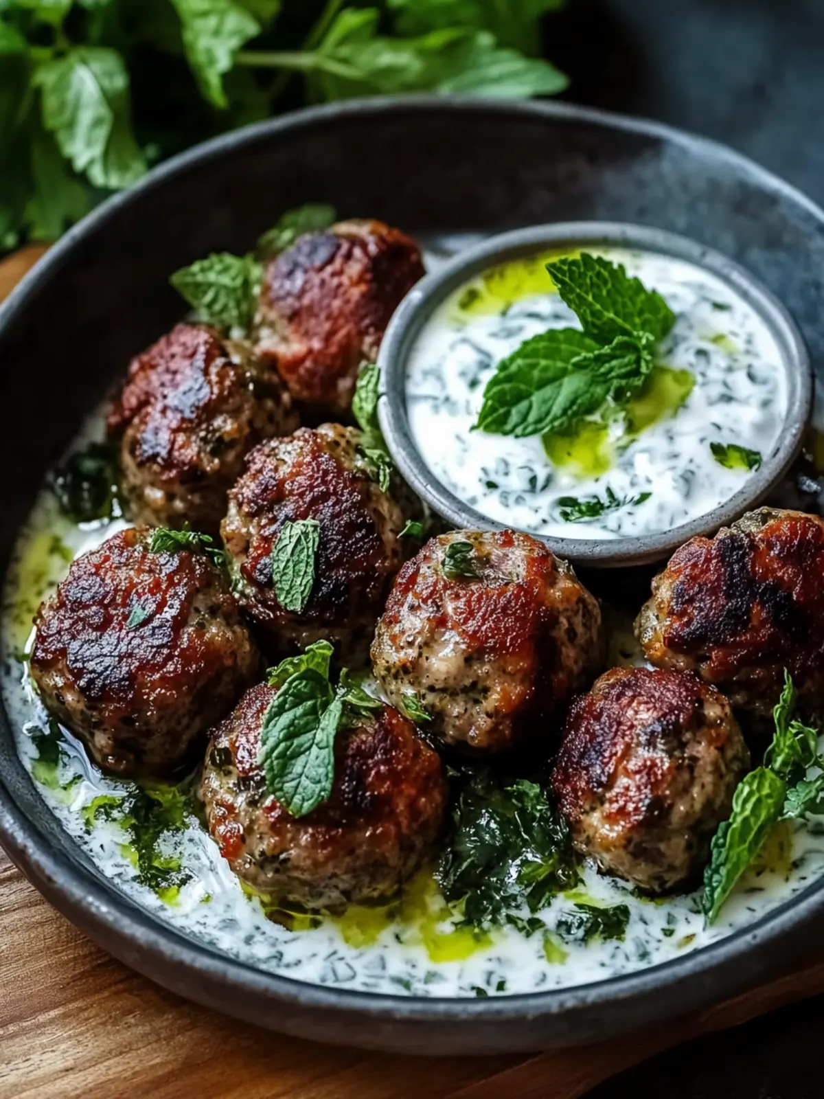 Ultimate Lamb Meatballs with Irresistible Mint Yogurt Sauce