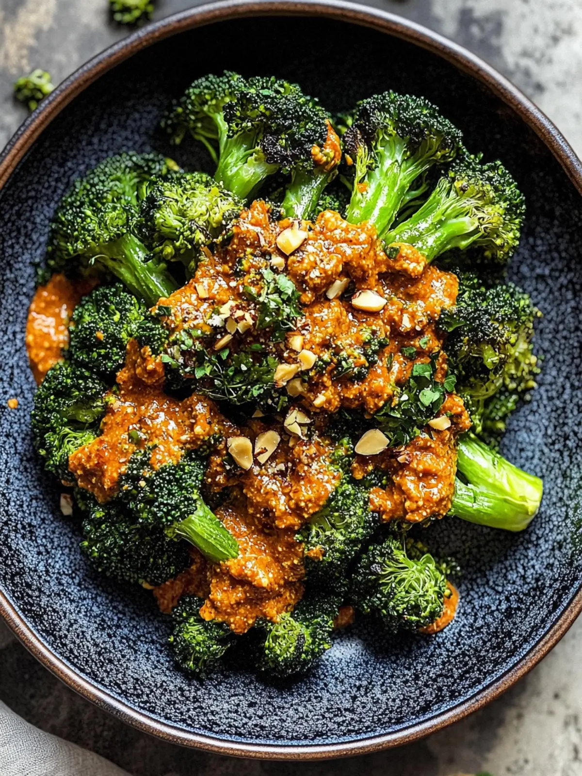 Charred Broccoli with Hazelnut Romesco: Irresistible Vegetarian Delight