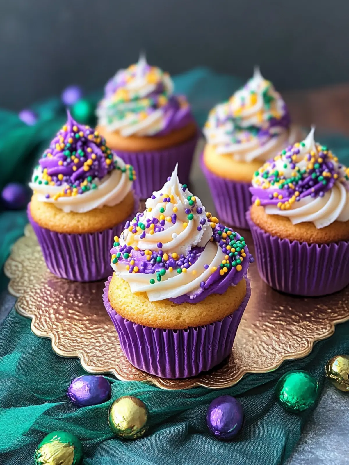 Ultimate King Cake Cupcakes: Delicious Mardi Gras Treats