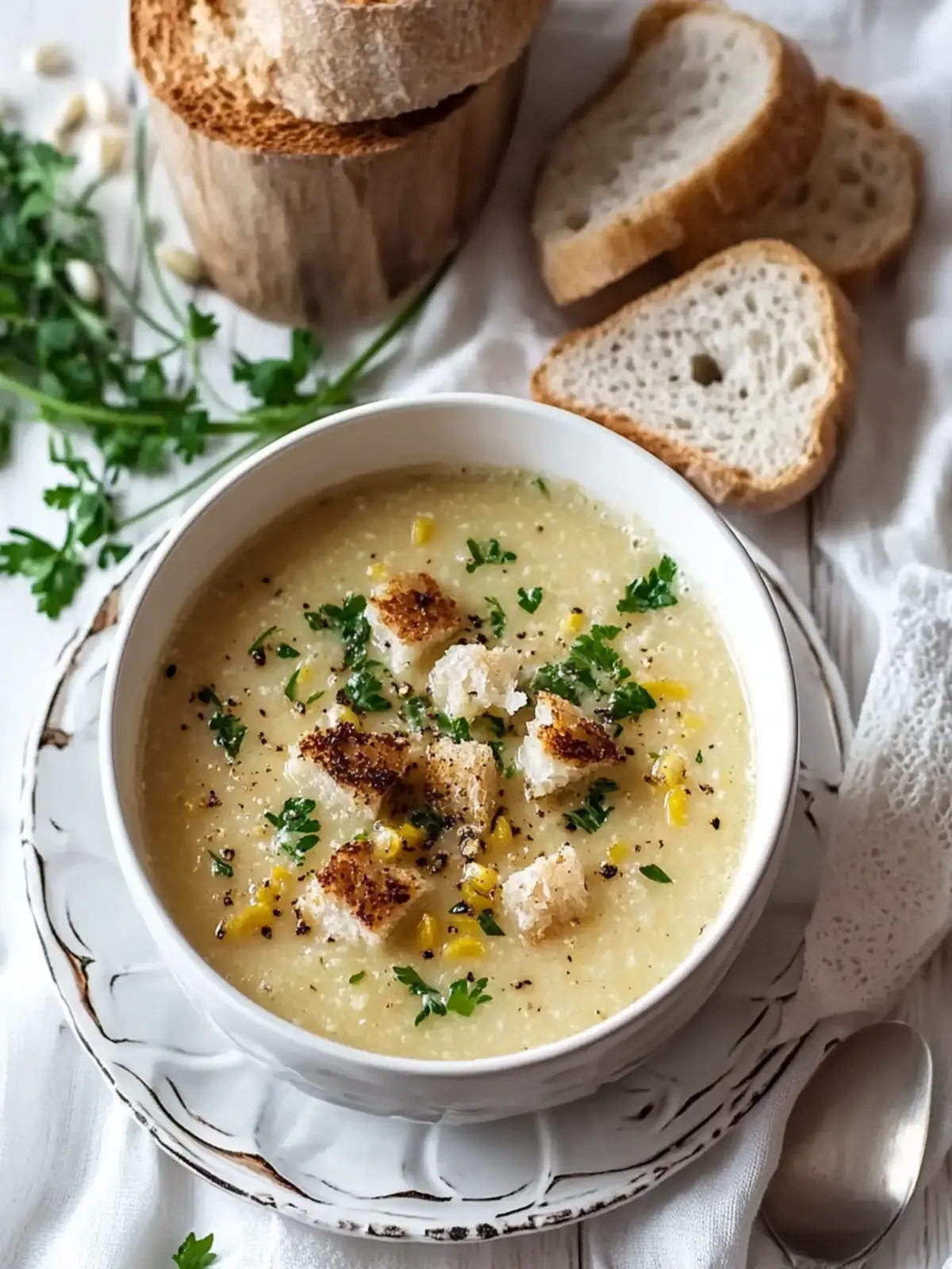 Irresistible Creamy Czech Garlic Soup: Your Cozy Comfort Classic