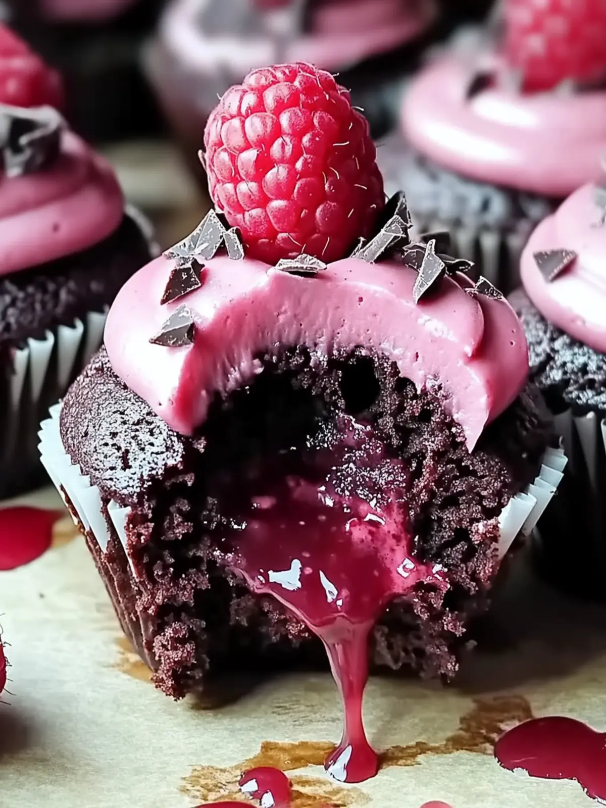 Decadent Raspberry Chocolate Lava Cupcakes for Sweet Celebrations