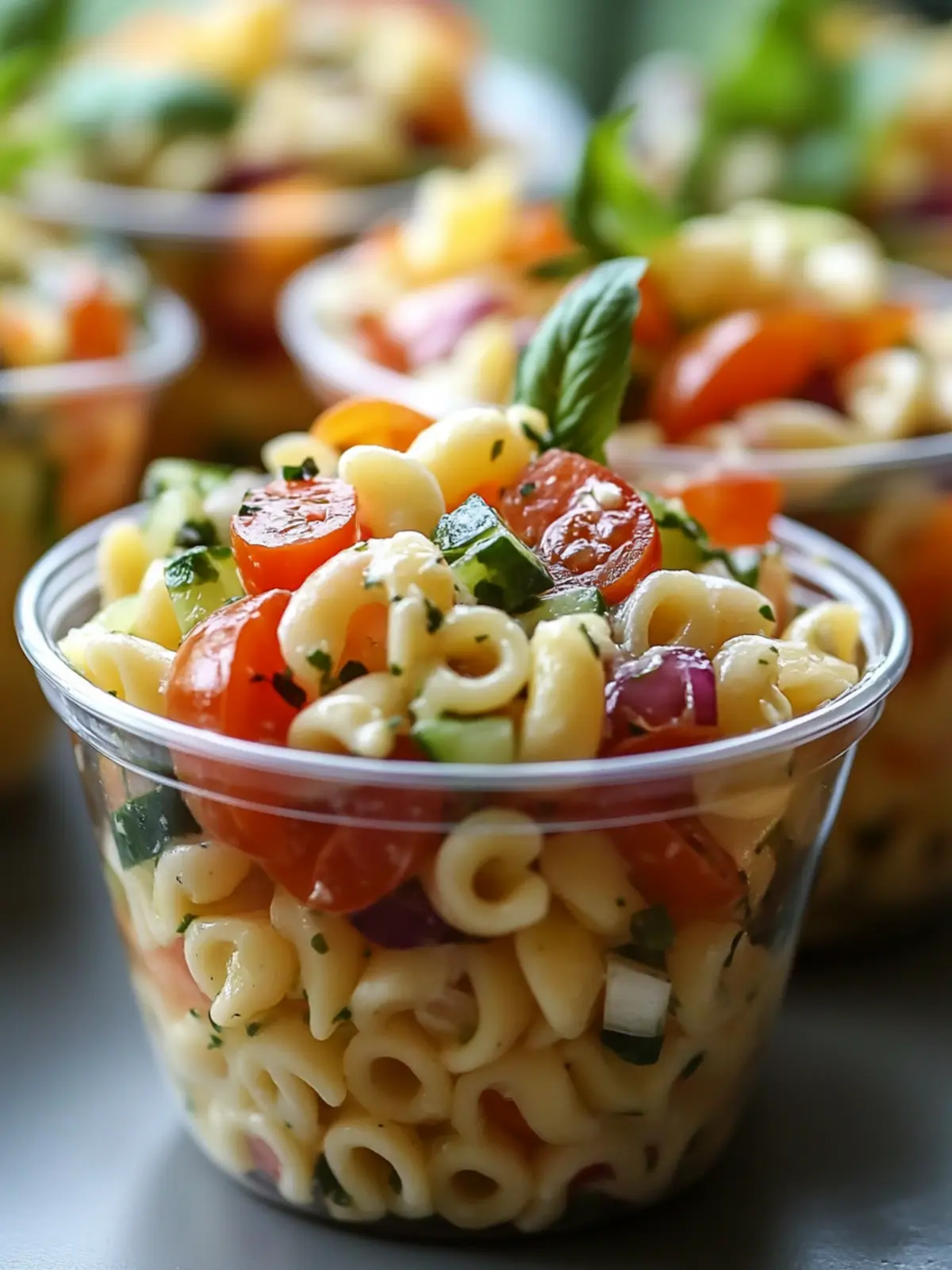 Delicious Pasta Salad Cups for Ultimate Entertaining