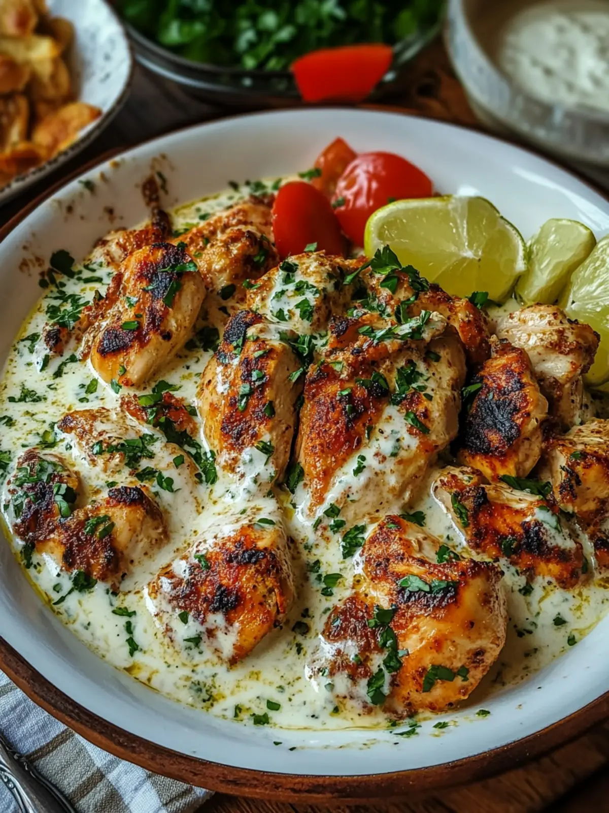 Delicious Turkish Chicken with Creamy White Sauce in 30 Minutes
