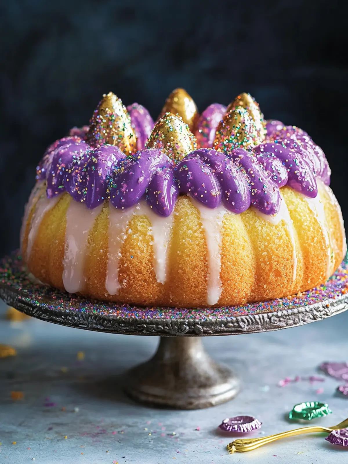 Irresistible Hurricane King Cake to Celebrate Mardi Gras