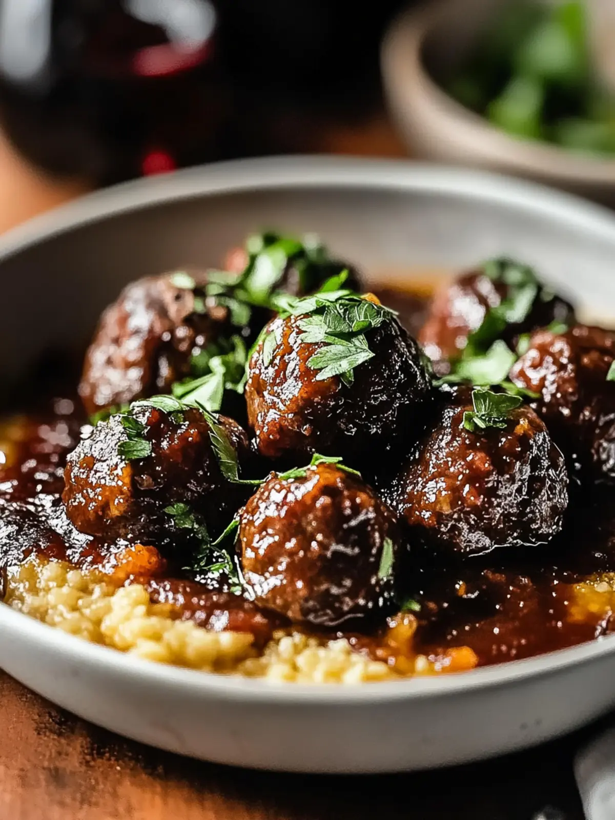 Irresistible Red Wine Braised Meatballs for Cozy Dinners