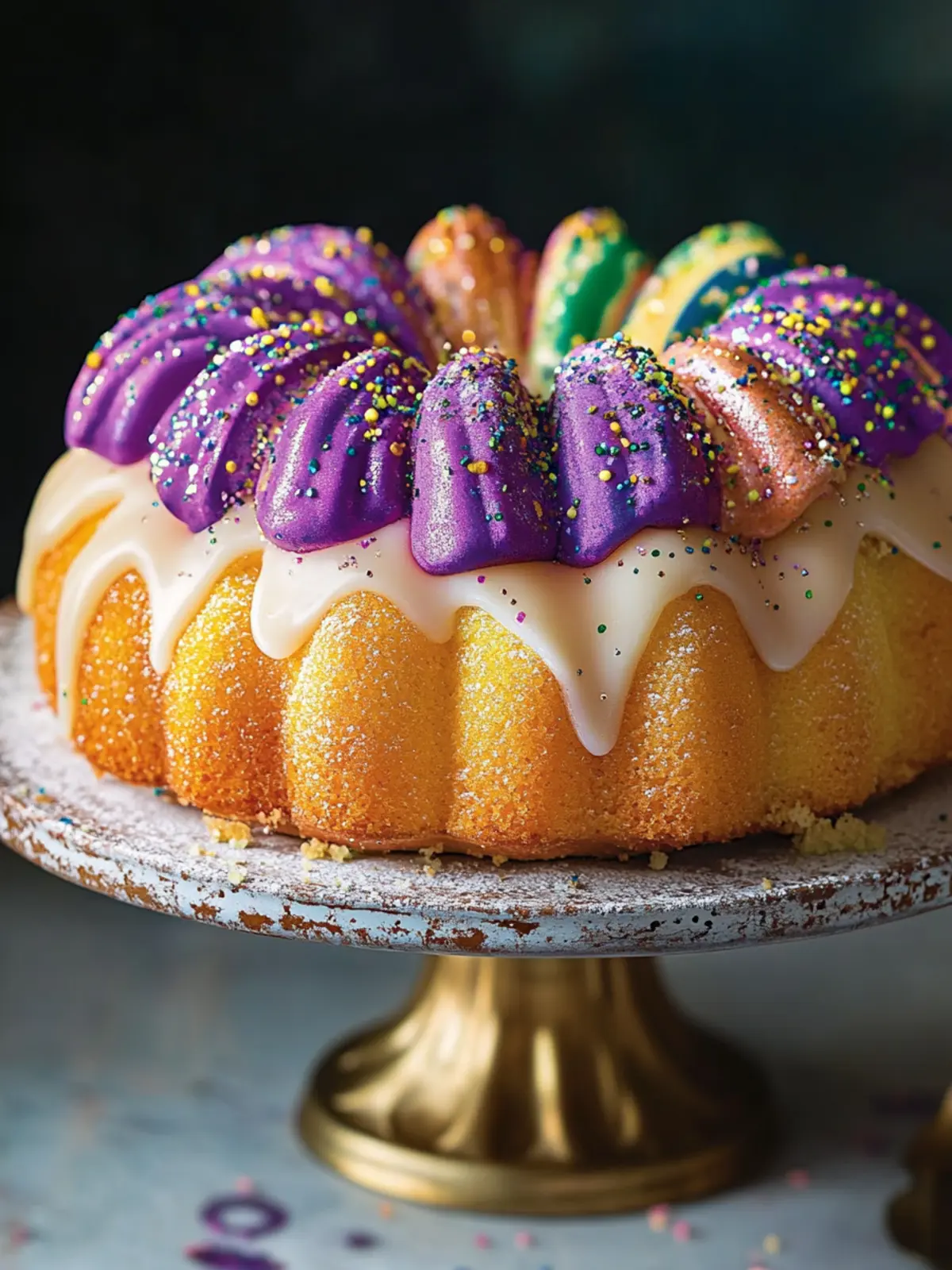 Irresistible Hurricane King Cake with Creamy Frosting Delight