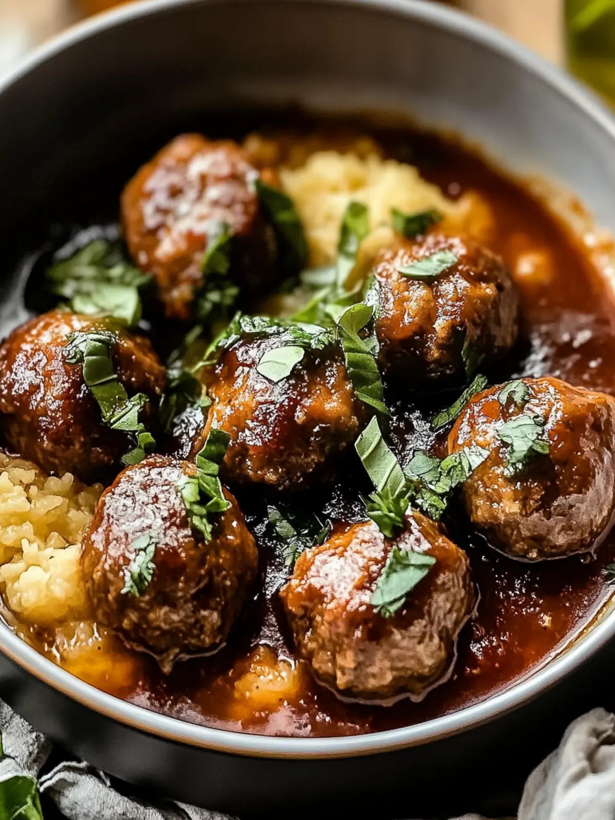 Irresistible Red Wine Braised Meatballs for Cozy Dinners