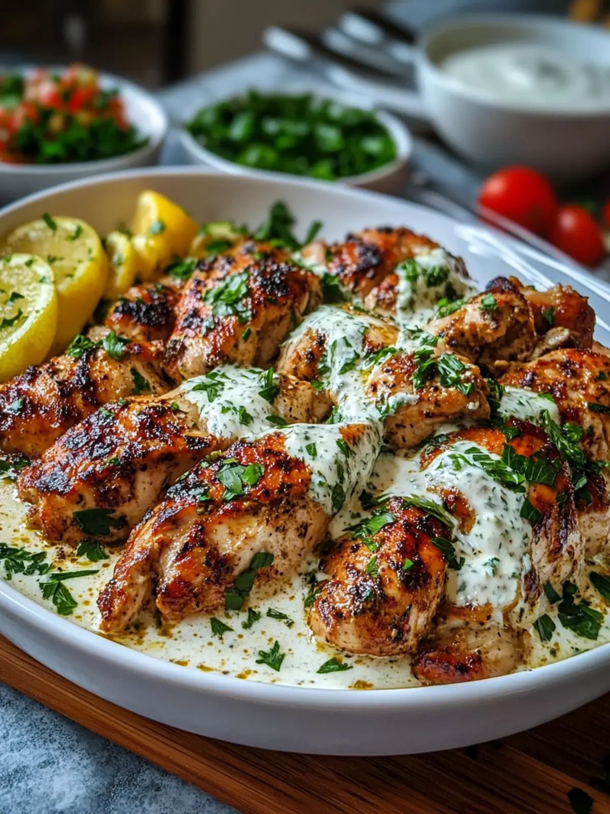 Delicious Turkish Chicken with Creamy White Sauce in 30 Minutes