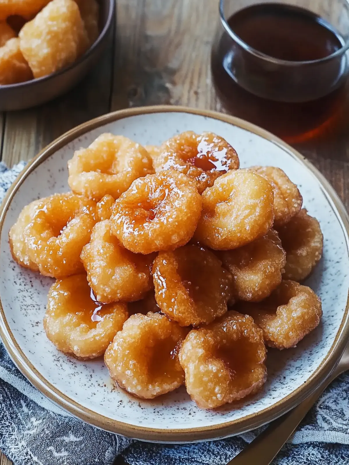 Irresistible Mexican Buñuelos With Piloncillo Syrup Delight