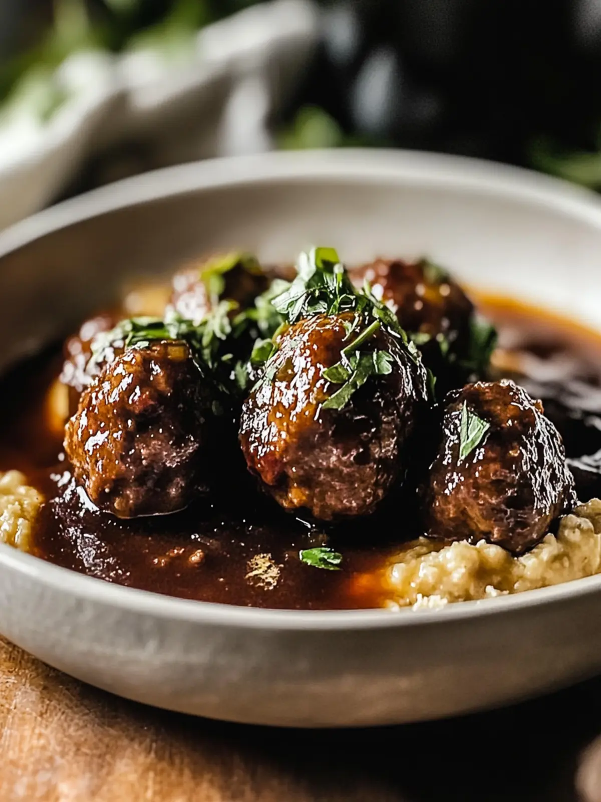 Irresistible Red Wine Braised Meatballs for Cozy Dinners