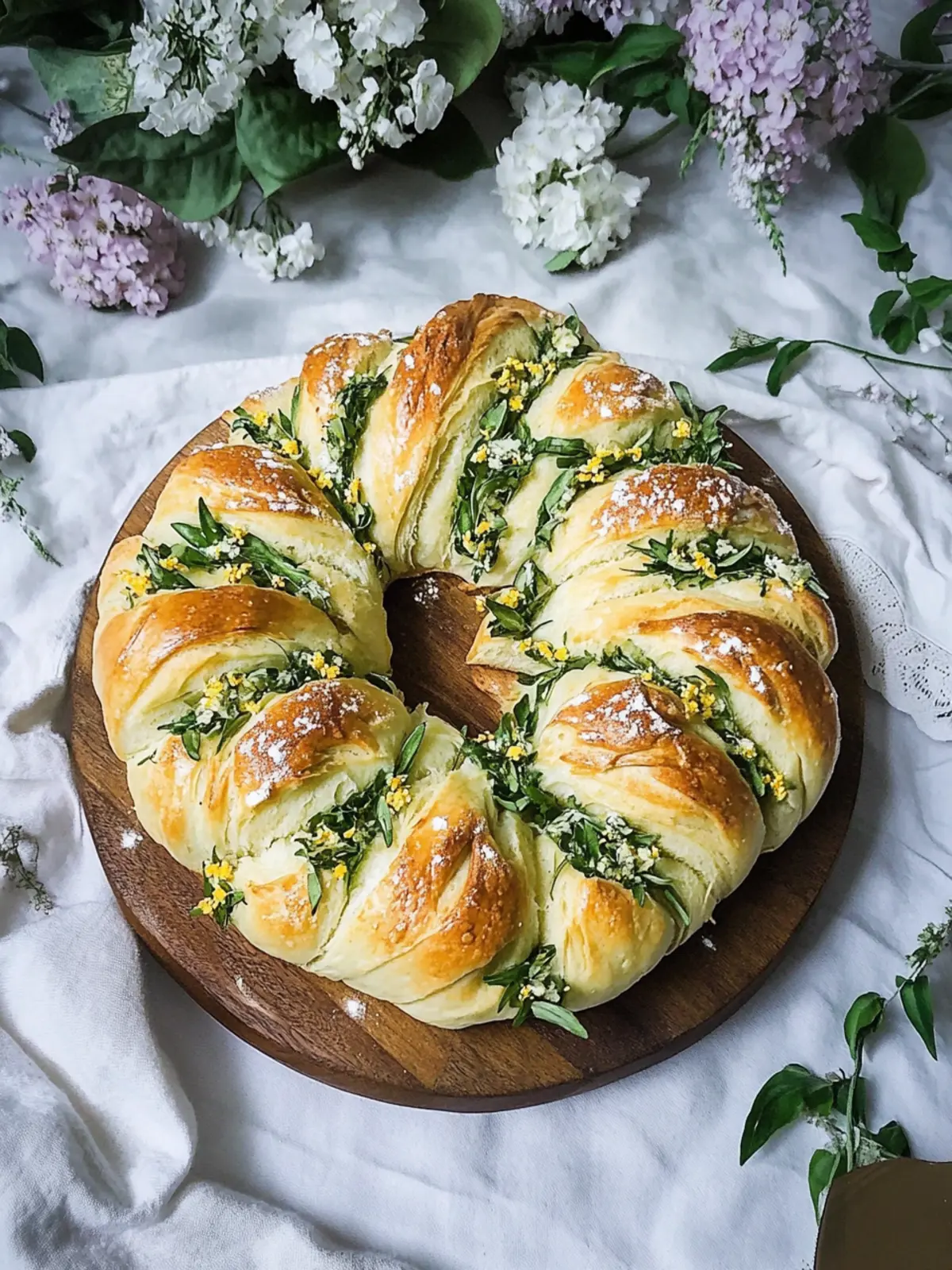 Spring Greens Star Bread: Irresistible Pull-Apart Delight