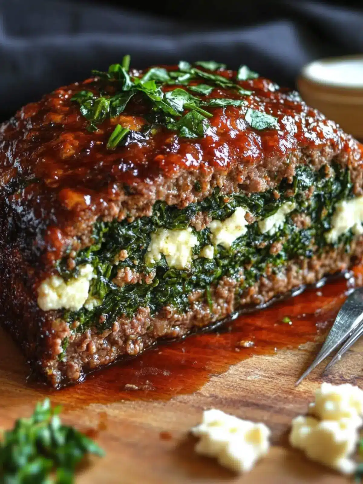 Irresistible Spinach Feta Stuffed Meatloaf: A Delicious Twist