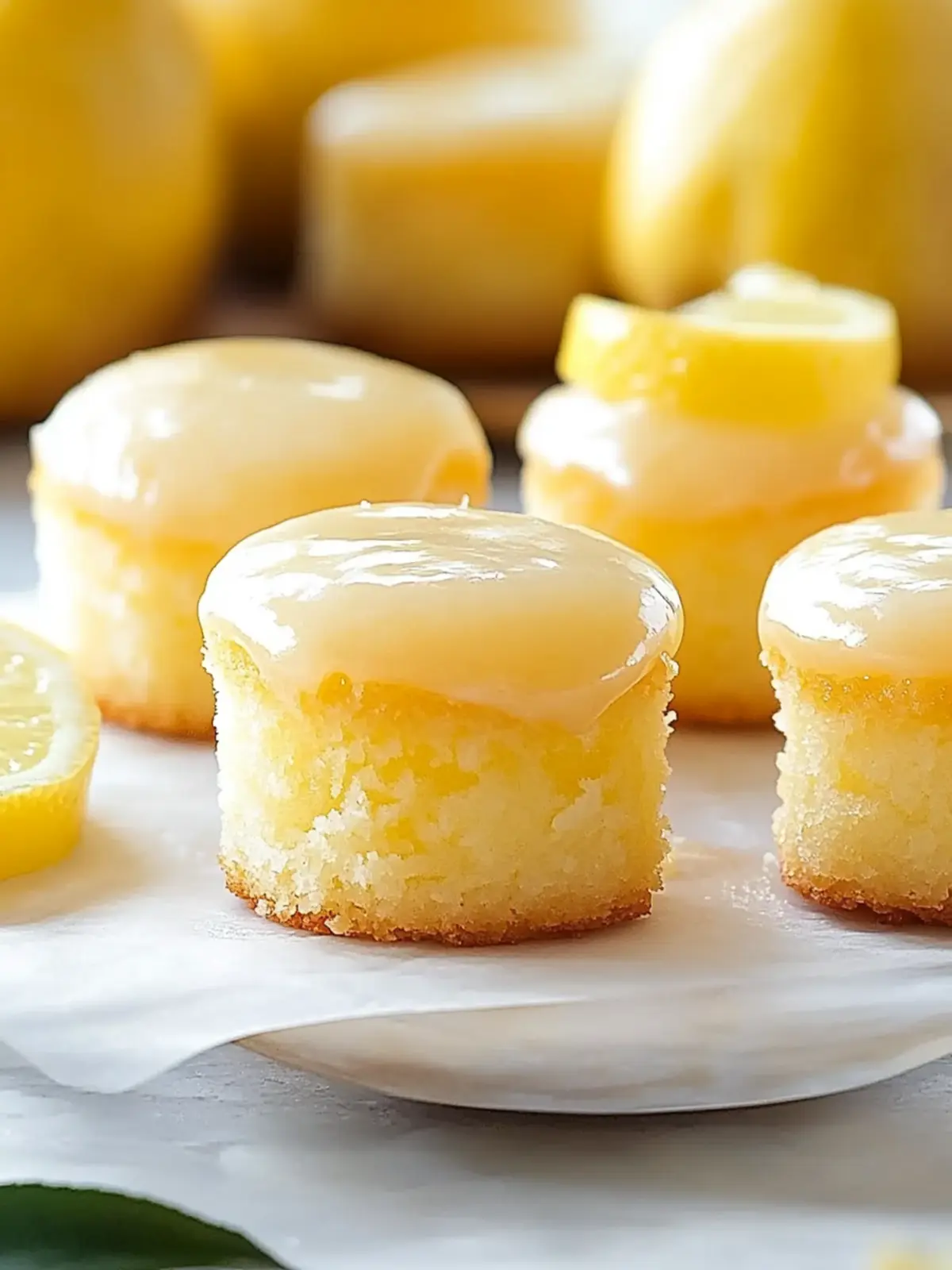 Irresistibly Delicious Mini Lemon Drop Cakes Ready in 30 Minutes