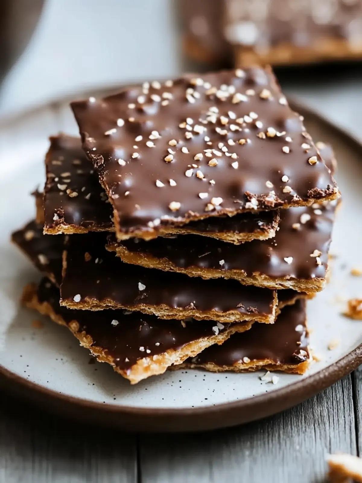 Easy Chocolate Covered Matzo Crackers with Buttery Toffee