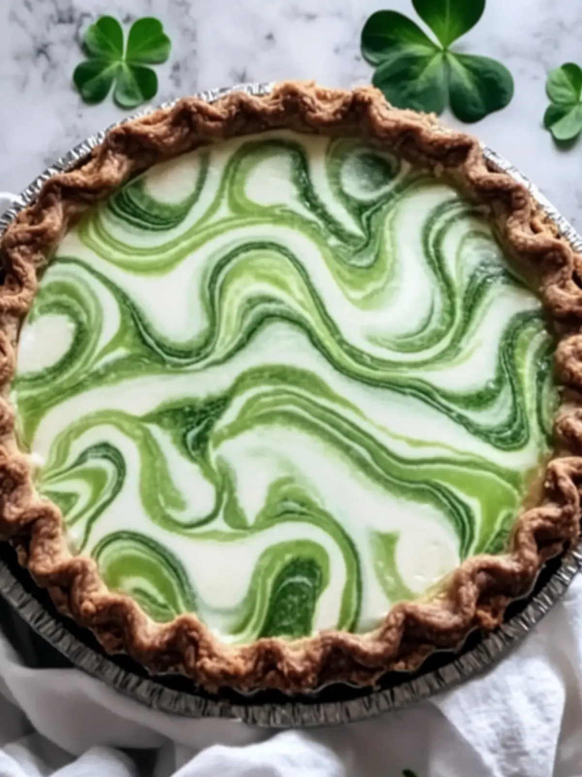 Irresistible Shamrock Swirl Pie: A Delicious Mint Delight
