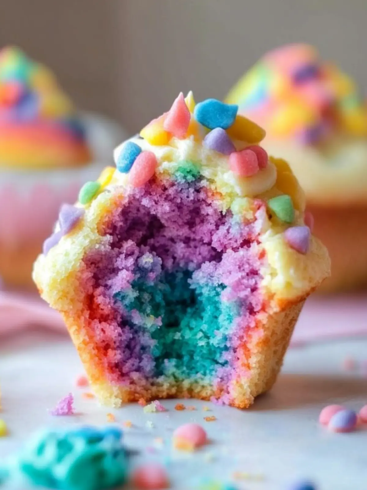 Irresistible Vanilla Rainbow Muffin Recipe for Joyful Baking