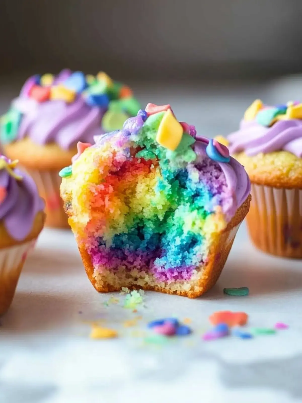 Irresistible Vanilla Rainbow Muffin Recipe for Joyful Baking