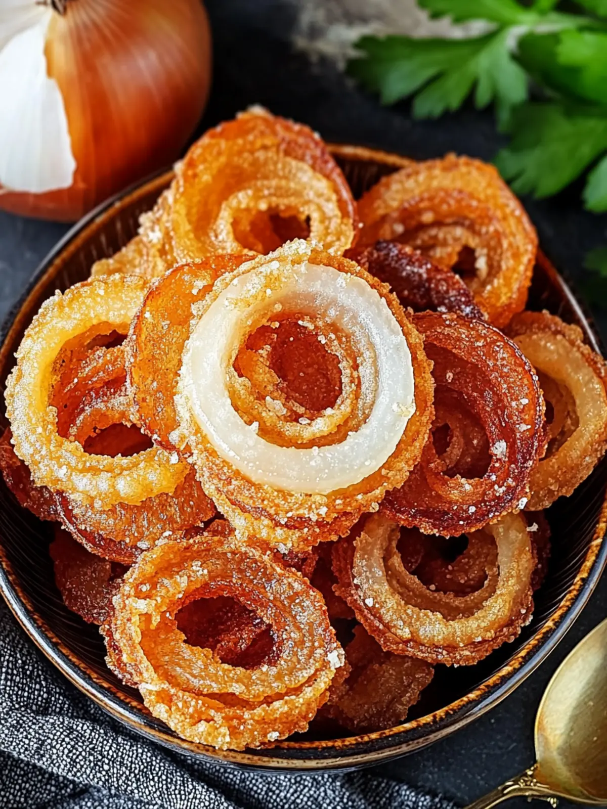 Crispy Onion Ring Chips: Your Ultimate Low-Carb Snack Delight