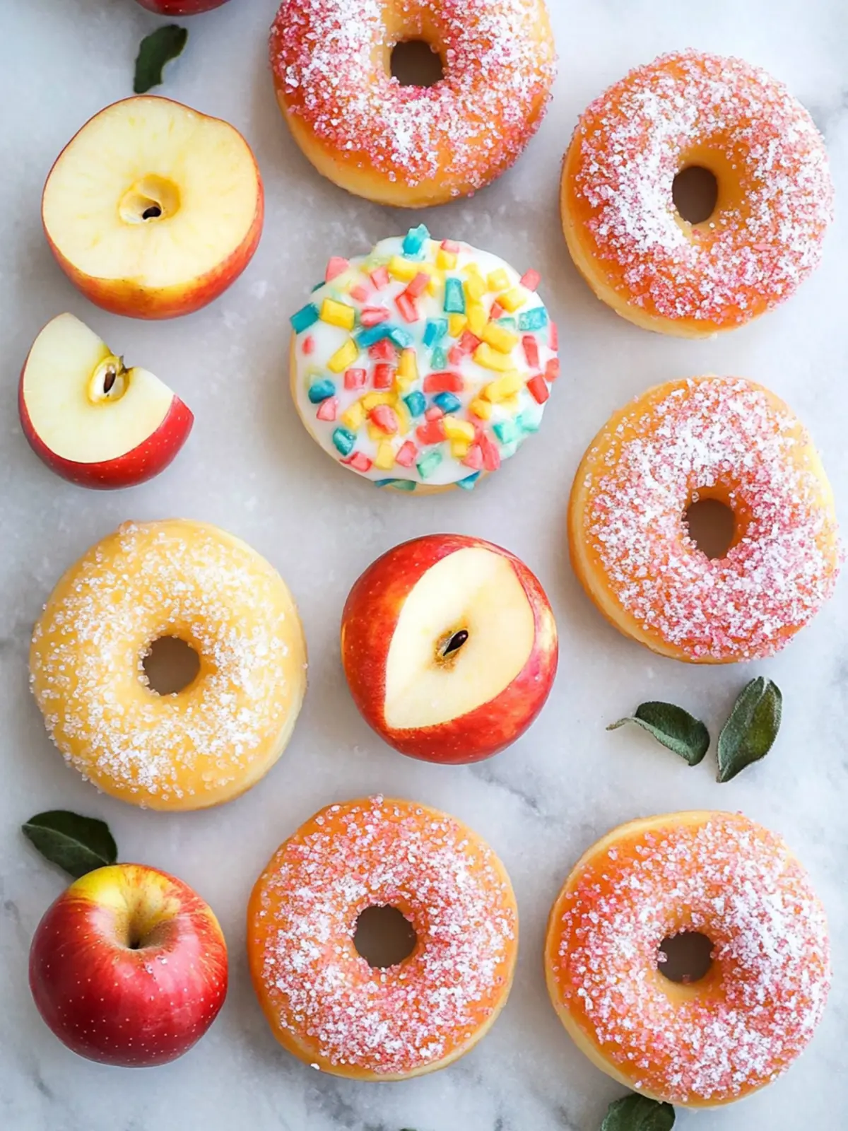 Irresistible Easy Apple Fruit Donuts for Kids
