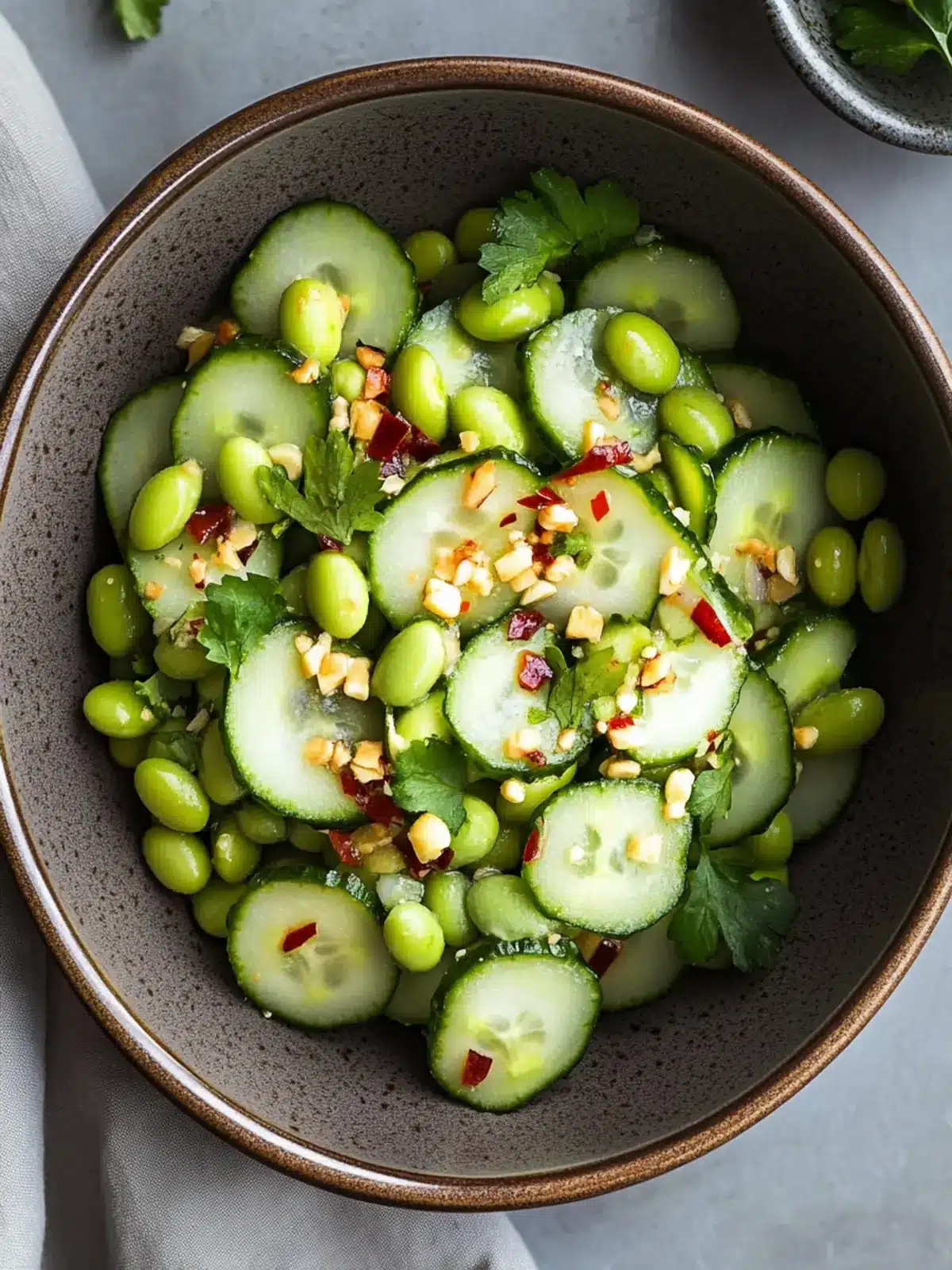 Ultimate Spicy Cucumber Edamame Salad: Quick & Delicious!