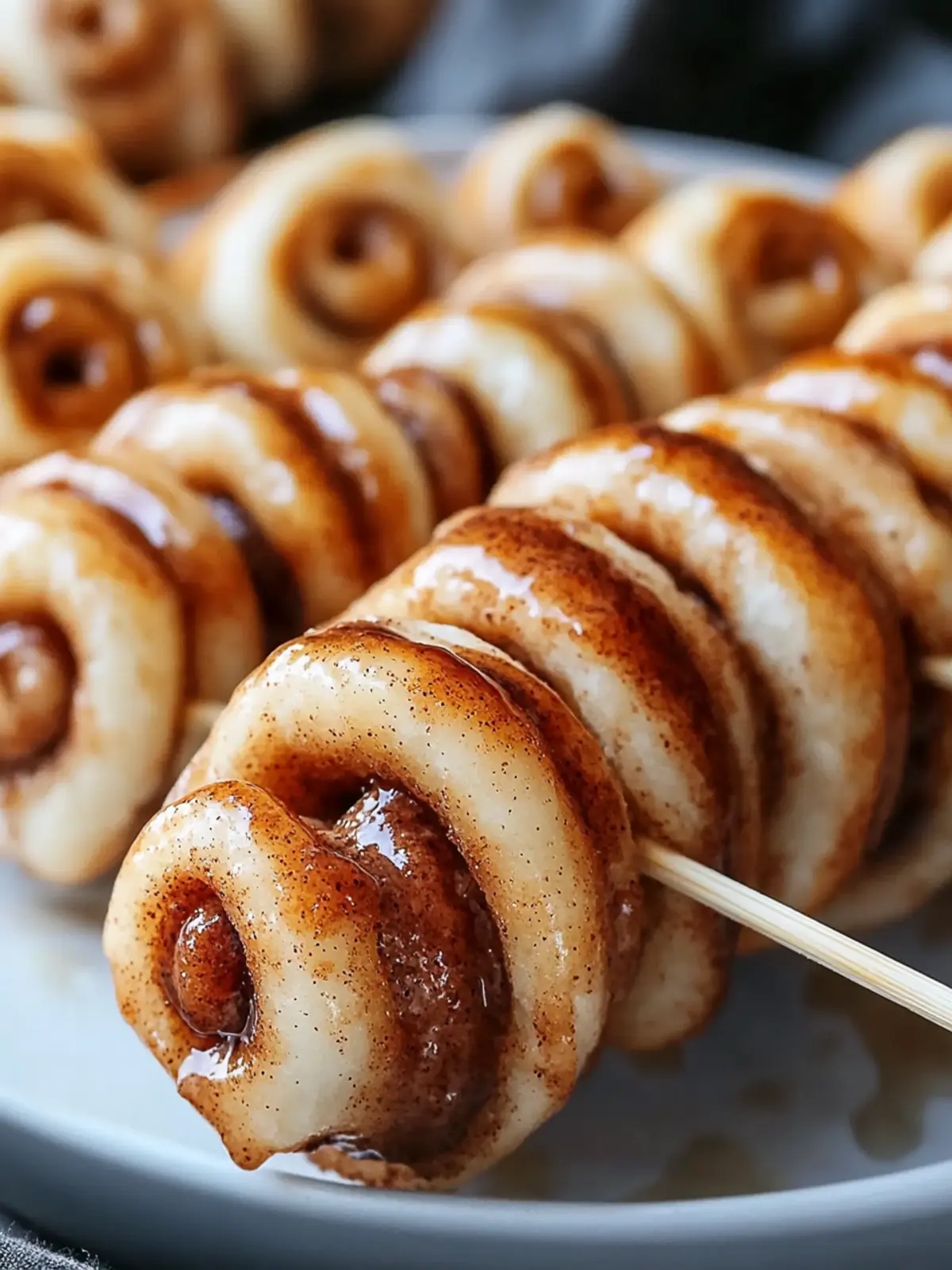 Easy Campfire Cinnamon Roll-Ups on a Stick - Delicious Dessert