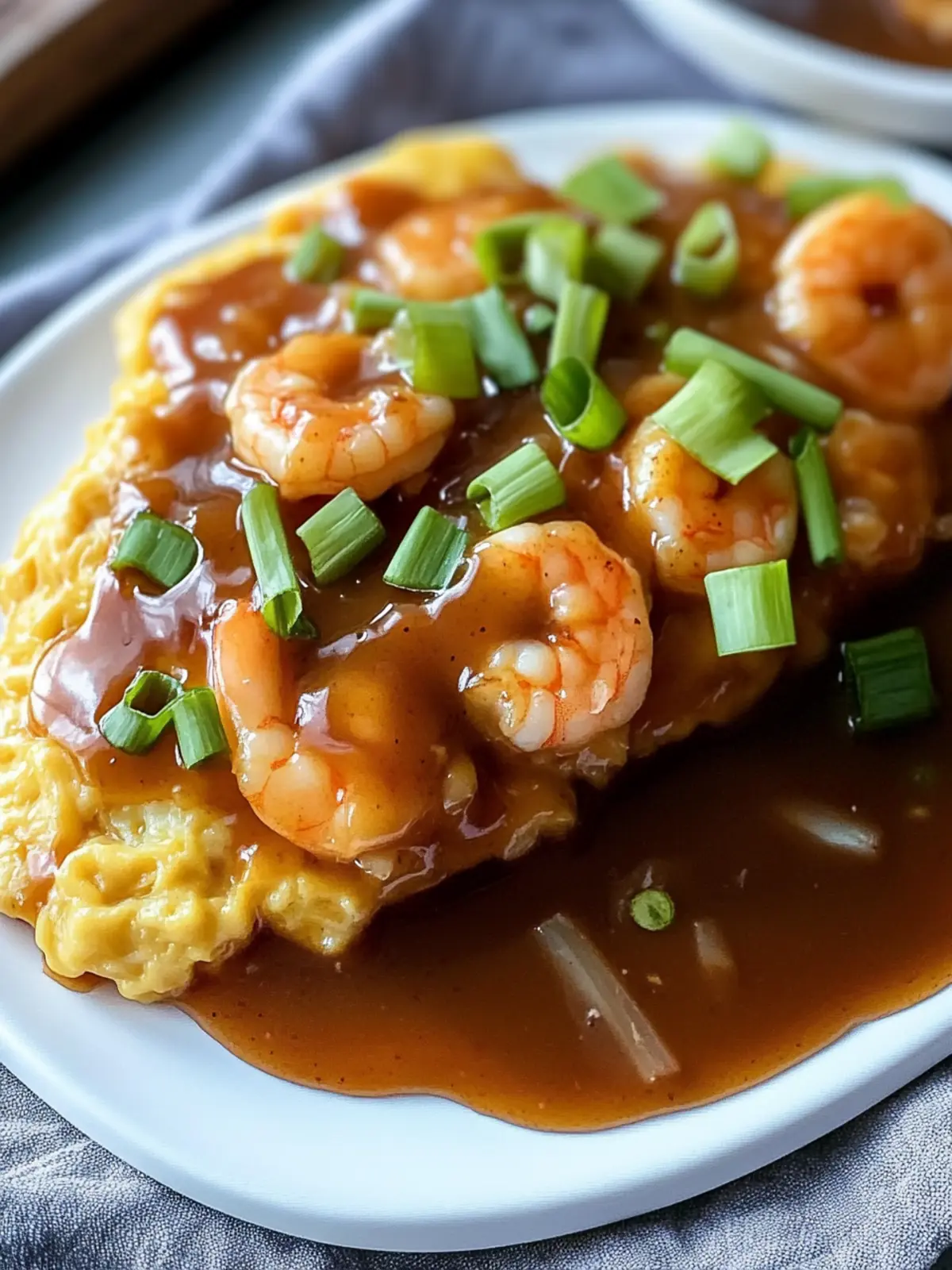 Irresistible Healthy Shrimp Egg Foo Young with Savory Gravy
