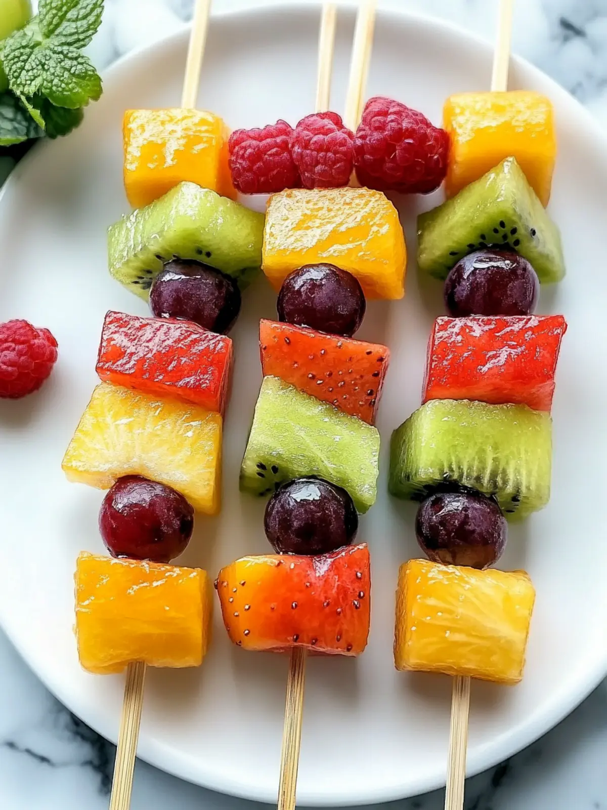 Colorful Fruit Kabobs: The Ultimate Guilt-Free Snack Delight